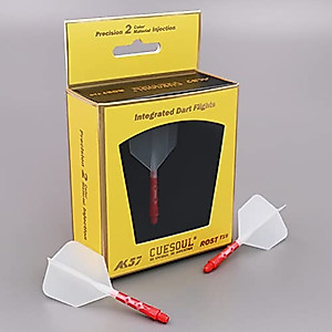 CUESOUL ROST T19 Integrated Dart Shaft and Flights Ice 28mm Big Wing Shape-Say Goodbye to Falling Dart Flight