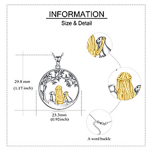 YAFEINI Dog Necklace Sterling Silver Girl and Dog Pendant Memorial Jewelry Gifts for Women Pet Lover