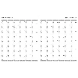 Letts Classic Quarto 2024 vertical week to view with appointments diary - black