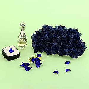 Mrotasvi Lightweight Tassel Rosa Flower Earrings and Rose Petal Clutch Evening Bag for Women Girls Party Wedding Pack of 2 Set (Blue)