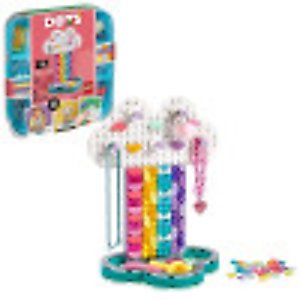 LEGO DOTS Rainbow Jewelry Stand 41905 DIY Craft Decorations Kit, A Fun Toy for Kids who Like Creating Arts and Crafts Bedroom Decor Accessories (213 Pieces)