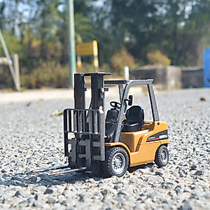 Ailejia Forklift Trucks Toy Alloy Fork Truck Models Warehouse Construction Truck Vehicle Model Engineering Car Toy Boy Gift (Forklift)