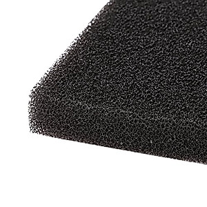 Thereisno Aquarium Filter Media Biochemical Cotton Sponge Pad Replacement Filter Foam 20x20x0.8 Inches Cut to Fit High Porosity Mesh Sieve