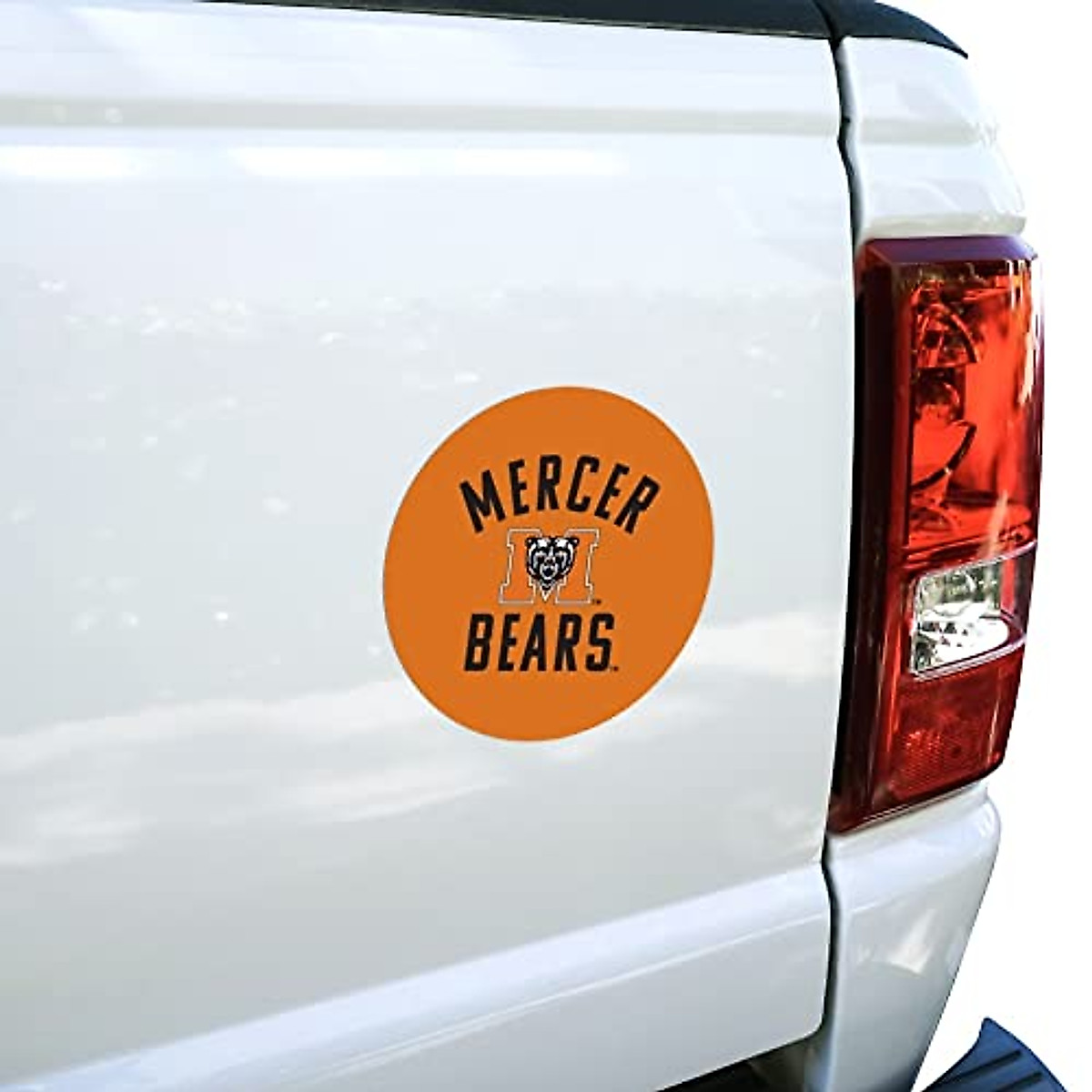 Mercer University Bears Logo Automotive Car Refrigerator Locker Vinyl Circle Magnet