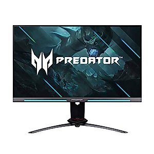 Acer Predator XB253Q GZbmiiprzx 24.5" FHD (1920 x 1080) IPS G-SYNC Compatible Monitor, VESA Certified DisplayHDR400, Up to 0.5ms (G to G), 240Hz, 99% sRGB (1 x Display Port & 2 x HDMI Ports), Black