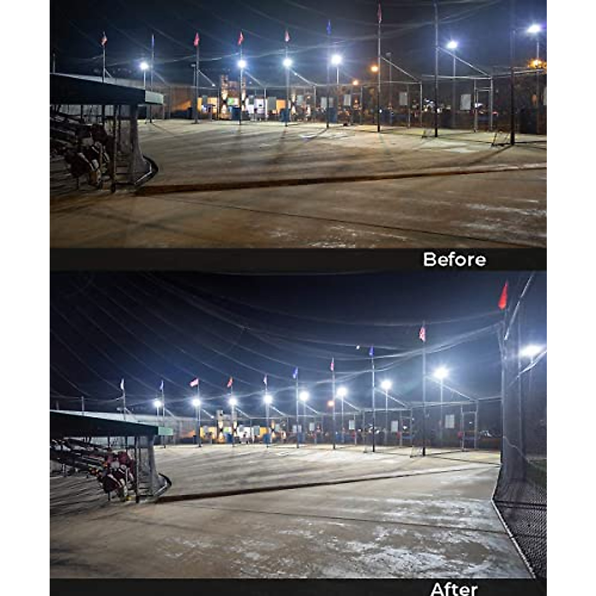 LEDMO 300W LED Parking Lot Lights Adjustable Arm Mount with Photocell 1000-1200W HID/HPS Replacement Waterproof IP65 36000LM 5000K Outdoor Commercial Area Street Flood Lighting(2pack)