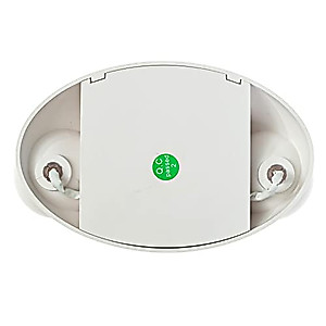 Ciata Lighting Round Head Emergency Wall Light with Battery Back-up, 120-277V, Two Head Adjustable Emergency Lighting Commercial, for Home in White Finish