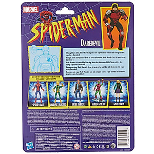 Spider-Man Hasbro Marvel Legends Series 6-inch Collectible Daredevil Action Figure Toy Retro Collection