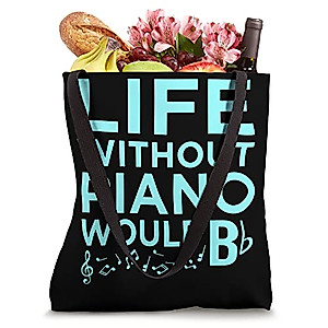 Life Without Piano Music Player Teacher Musician Graphic Tote Bag
