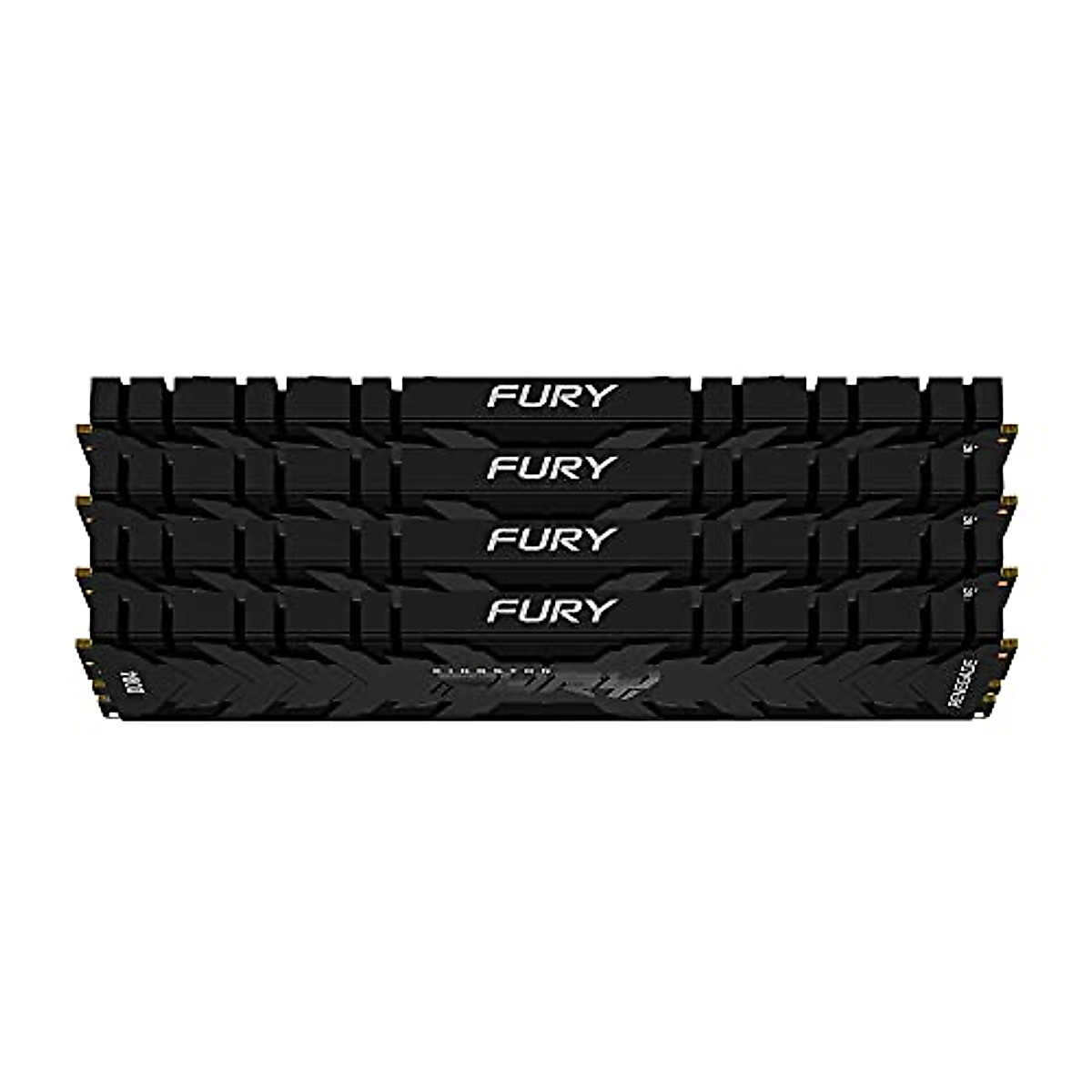 Kingston FURY Renegade 128GB (4x32GB) 3200MT/s DDR4 CL16 Desktop Memory Kit of 4 | Intel XMP | AMD Ryzen | Low Latency | KF432C16RBK4/128