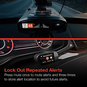Escort Cobra Official Direct Wire SmartCord, Charges Through Vehicle’s Electrical System, Works with All Current Generation Escort and Cobra Windshield Mounted Detectors, Red LED Alert Indicator