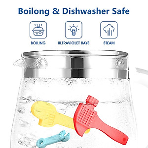 Baby Teething Toys for Babies 0-6 Months, DHOZA Baby Teethers for Babies 6-12 Months, Soft BPA-Free Silicone Chew Gums with Clip Holder, Gift for Baby Must-Haves, Easy to Clean and Freeze - 3 Packs