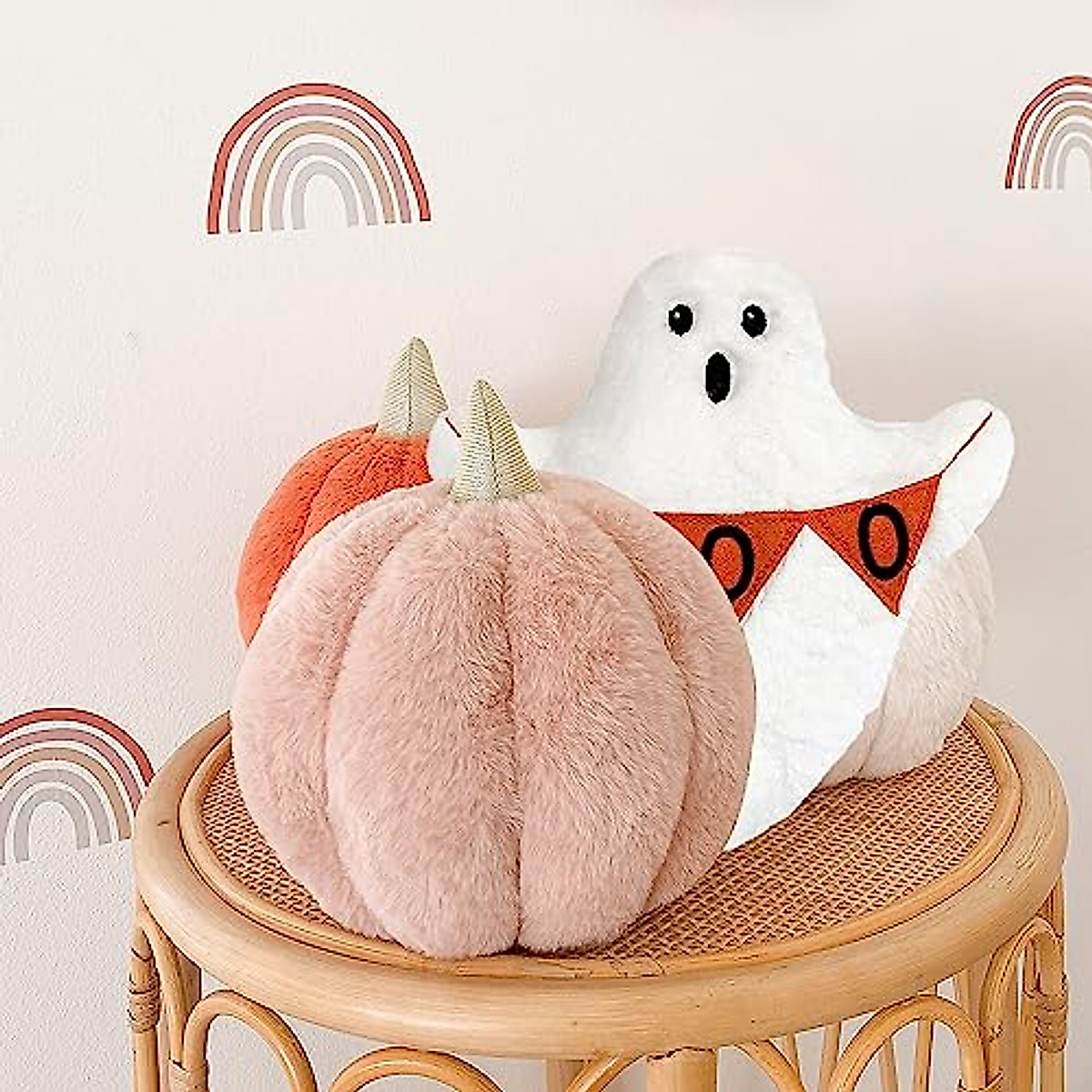 MON AMI Happy Ghost Plushie – 14”, Premium Stuffed Halloween Boo Ghost Toy, Use as Toy or Room Décor, Holiday Decorations
