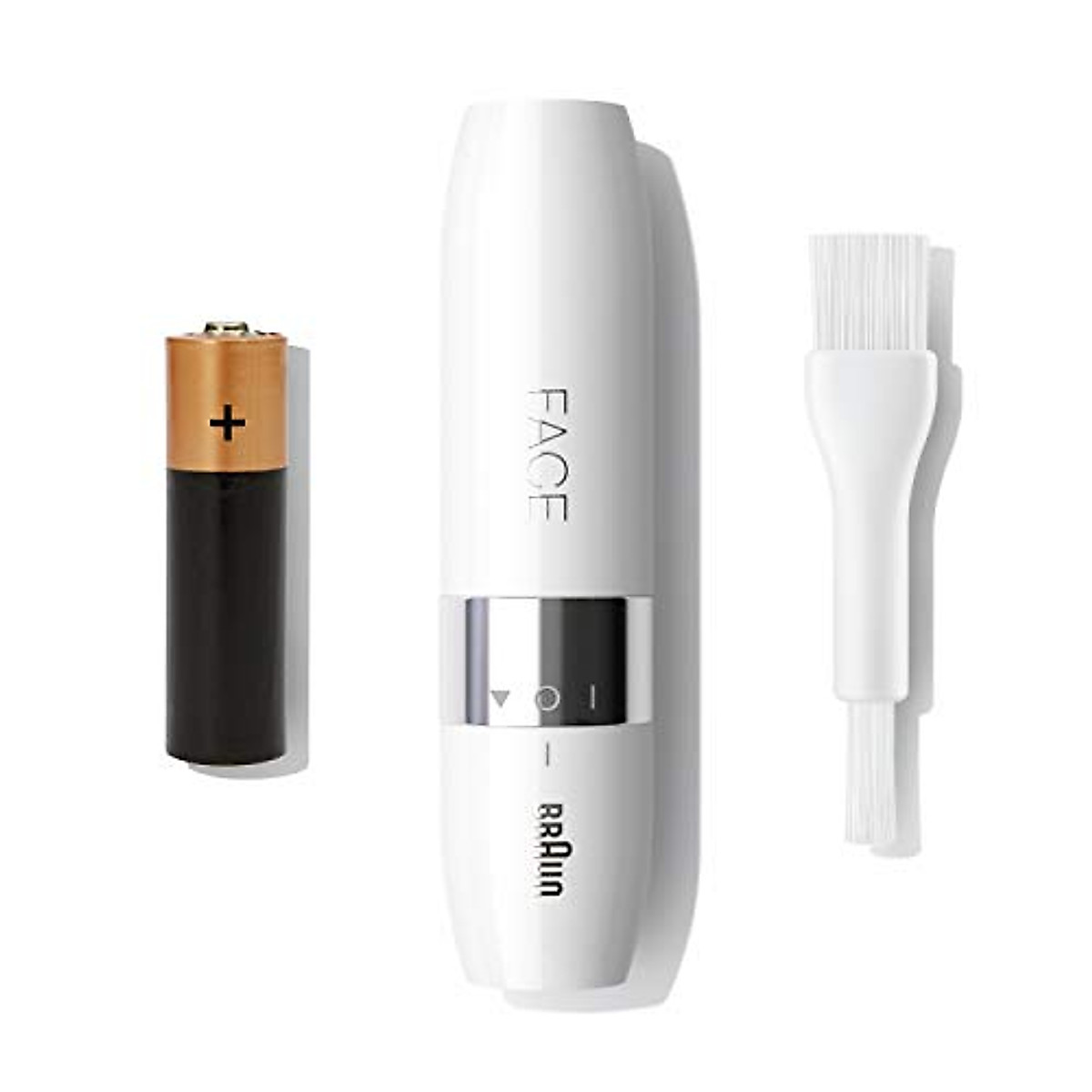 Braun Mini Hair Remover, Electric Facial Hair Removal for Women, Quick & Gentle, Finishing Touch for Upper Lips, Chin & Cheeks, for Easier Makeup Application, Ideal for On-the-Go, with Smartlight