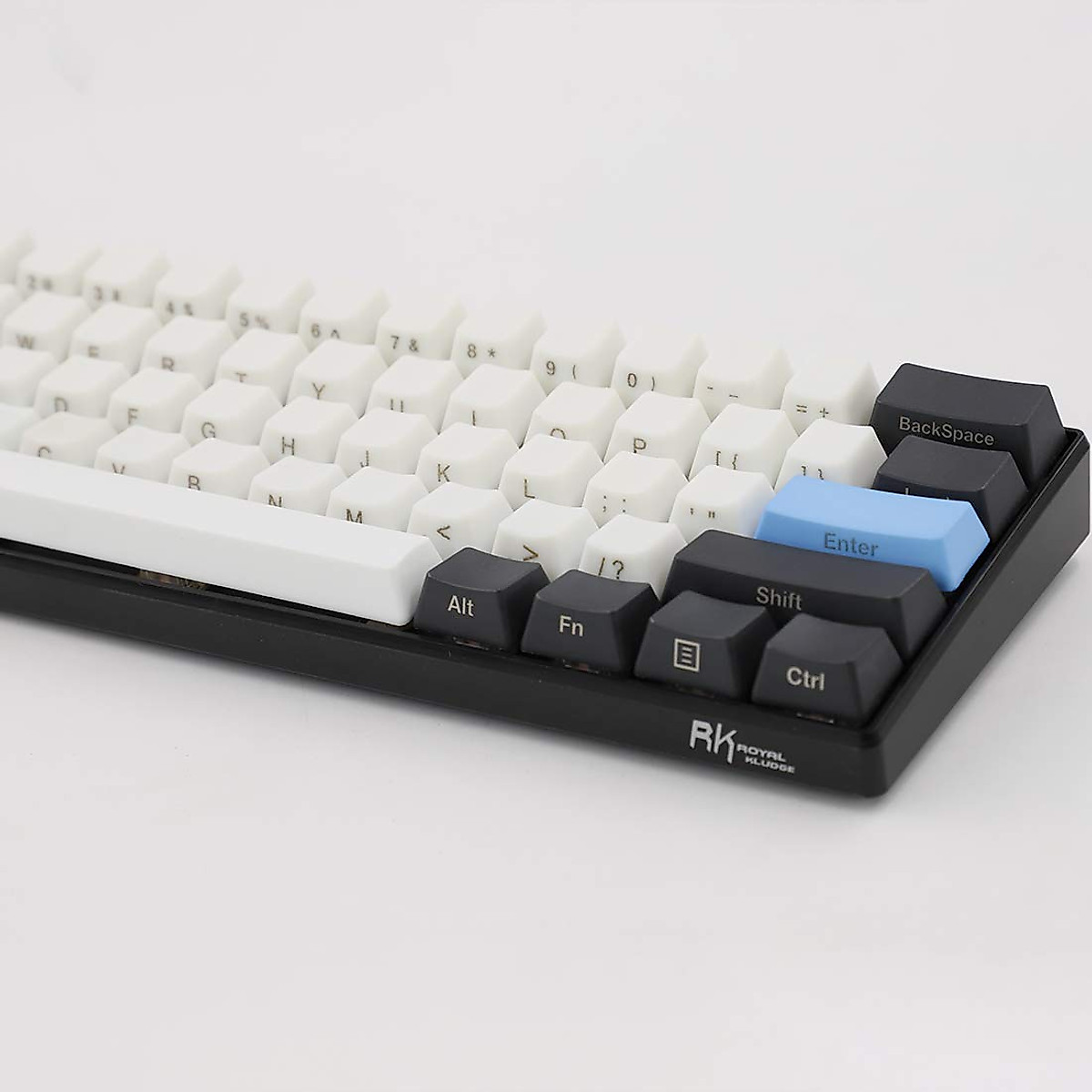 61keys ANSI Layout OEM Profile keycaps PBT Key Cap for Switches Gaming Mechanical Keyboard White+Red Color