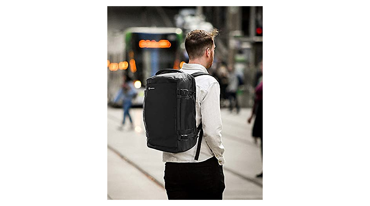 tomtoc Travel Backpack & Tech Organizer Bundle | 40L Capacity