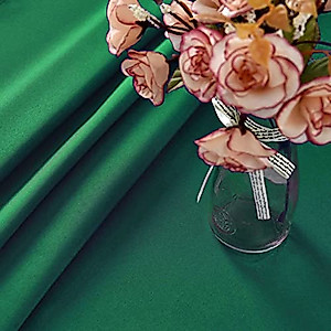 KAIPHO Green Rectangle Tablecloth Waterproof Stain Resistant Wrinkle Free Table Cloth 210GSM Polyester Wipeable Table Cover for Party, Banquet, Indoor and Outdoor - Rectangular/Oblong, 60 x 84 inch