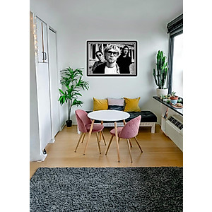 Nirvana Poster Wall Art Kurt Cobain Home Decor, Black and White, 19in x 13in
