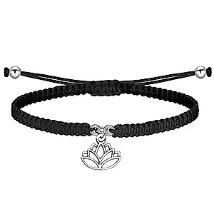 KUIYAI New Beginnings Gift Lotus Flower Bracelet Fresh Start Gift New Chapter Gift Recovery AA Gift Inspirational Gift (KY-lotus flowerBrC)