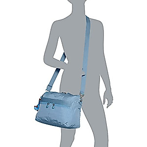 Kipling Klara Satchel Cross Body, Blue Mist Tonal, One Size