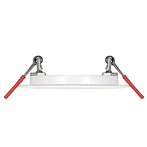 Globe Electric 91125 3" Ultra Slim LED Integrated Recessed Lighting Kit 4-Pack, 6 Watts, Energy Star, IC Rated, Dimmable, Wet Rated, White Finish, 3.25" Hole Size, Bathroom Lights, Outdoor Lighting