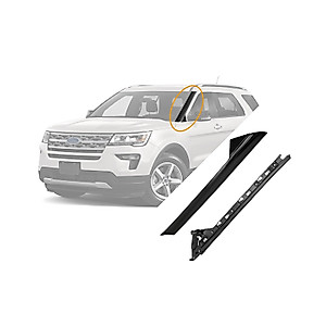 Windshield Trim Molding A-Pillar Set, Compatible with 2011-2019 Ford Explorer, Front Outer & Inner Left Driver, BB5Z7803145AA BB5Z-7803137-AA BB5Z-7803137-AB 926-450 BB5Z-7803145-AA Window Accessories