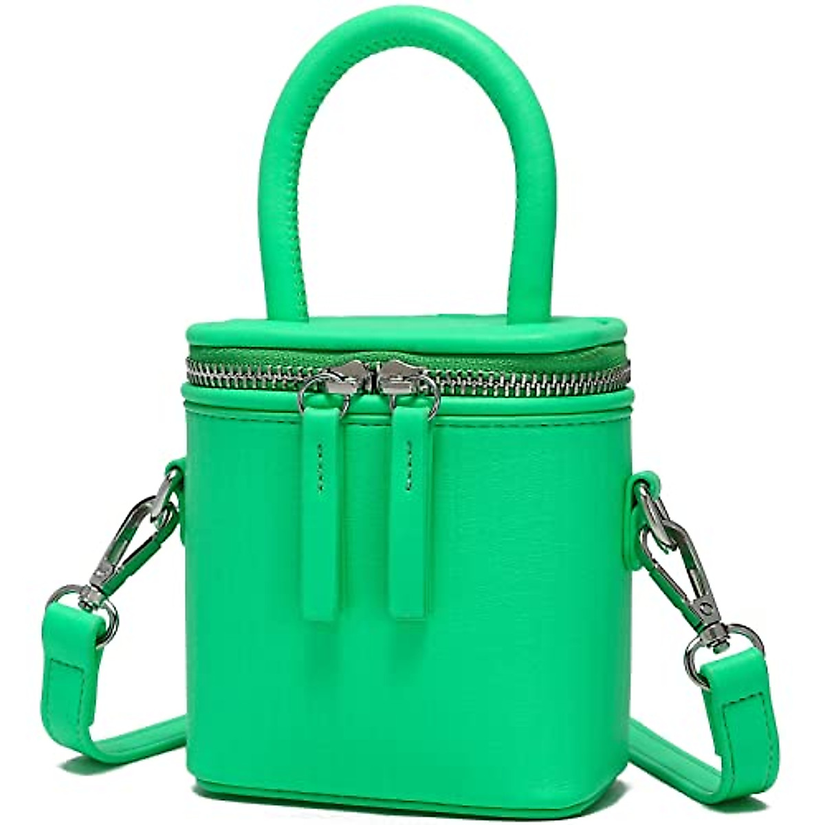 HIYOLALA Cute Mini Purses for Women, Trendy Mini Crossbody Bag with Removable Strap (Green)