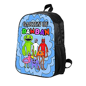 kzeuhsn Garten of Ban Ban Backpack Set with Insulated Lunch Bag and Pencil Case, Waterproof Laptop School Bag for Kids Boys and Girls