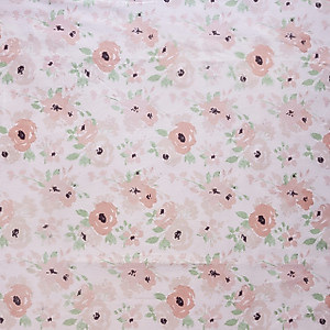 Lila & Jack Reversible Mink Fleece Baby Blanket, Newborn - Toddler Blanket 30 X 40 Inches (Pink Floral)