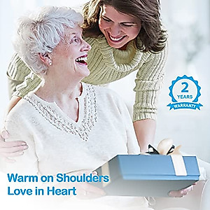 Heating Pad for Neck and Shoulders 2lb Weighted Neck Heating Pad for Pain Relief 6 Heat Settings 4 Timers Auto Off Gifts for Women Men Mom Dad