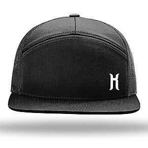 HatKings Seven Panel Trucker Hat Snapback Lightweight Adjustable Mesh Back Cap