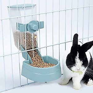 RUBYHOME Pets Food Hanging Bowl for Crates & Cages Hanging Pet Cage Feeder for Small Animals Cats Puppies Ferrets Rabbit Automatic Feeder