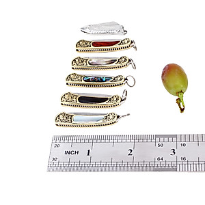 Tiny Folder Pocket Knife, Eastern Delights Miniature Collection Gadgets Tool for Opening Package (Green Shell)