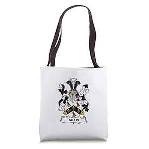 Tallis Coat of Arms - Family Crest Tote Bag