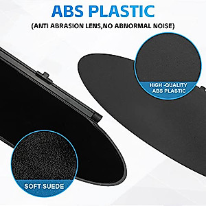 2Pcs Sun Visor Mirror Covers Compatible with Porsche 996/997-911 986/987 Boxster Cayman 1996-2010 Accessories, Driver and Passenger Side Visor Lid Vanity Mirror Covers with Installation Tool