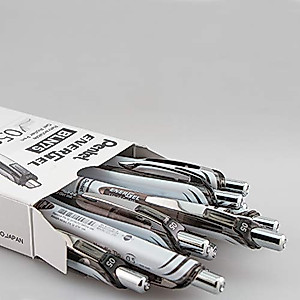 Pentel EnerGel Pearl RTX Gel Pen, (0.5mm), Fine Line, Needle Tip, Black Ink, Box of 12 (BLN75PW-A)