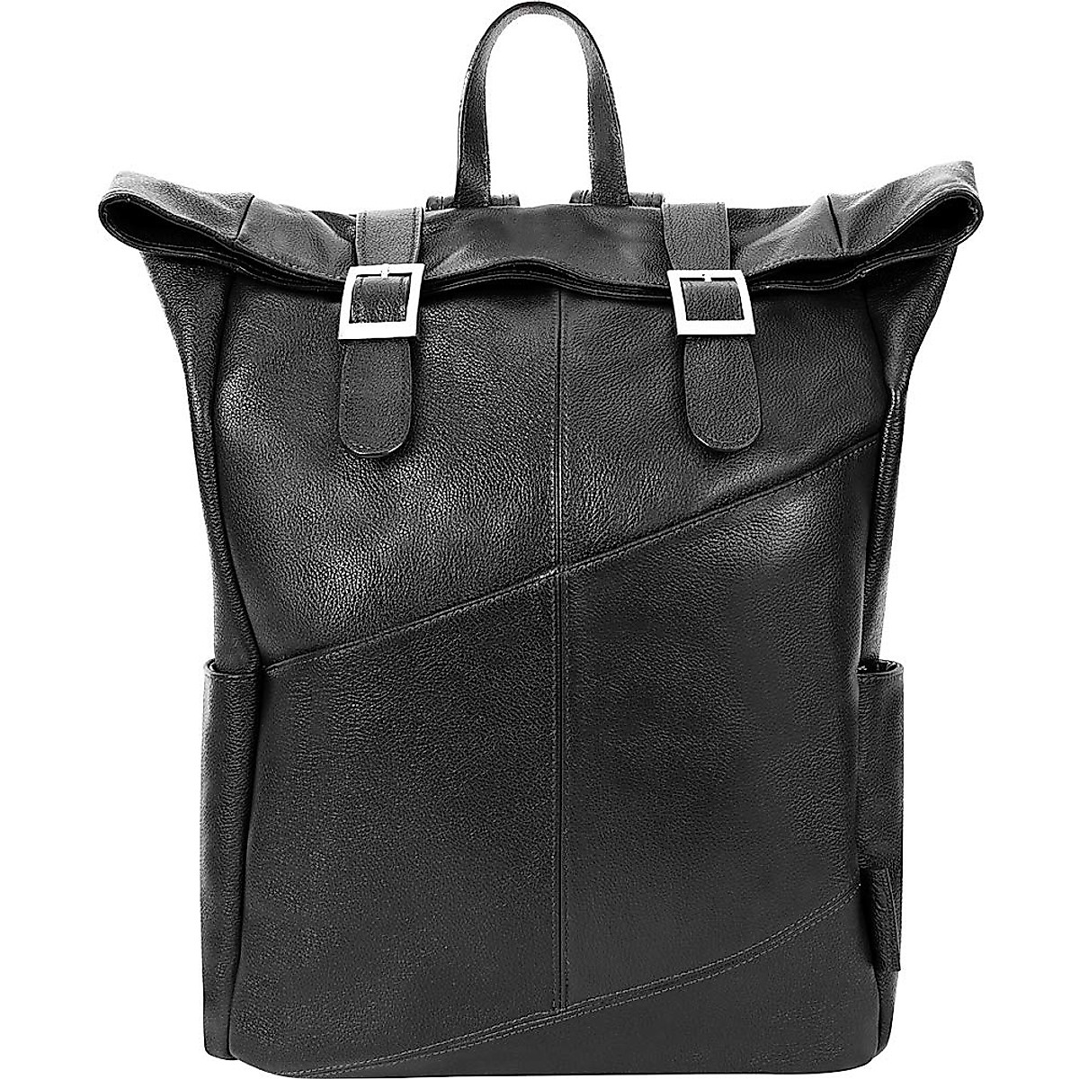 McKleinUSA S Series, Kennedy, Pebble Grain Calfskin Leather, 17" Leather Dual Access Laptop Backpack, Black (88735)