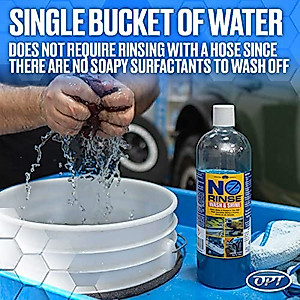 Optimum No Rinse Wash and Shine - ONR Car Wash, 1 Gallon, New Formula Version 5, Safe on Paint, Coatings, Wraps, and Interior, Rinseless Wash provides an Eco Friendly Car Wash Option