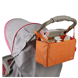 LTDH Stroller Organizer Bag Waterproof Insert Bag Universal Stroller Storage Bag For Baby Accessory Organizer With 7 Partition (Armygreen)