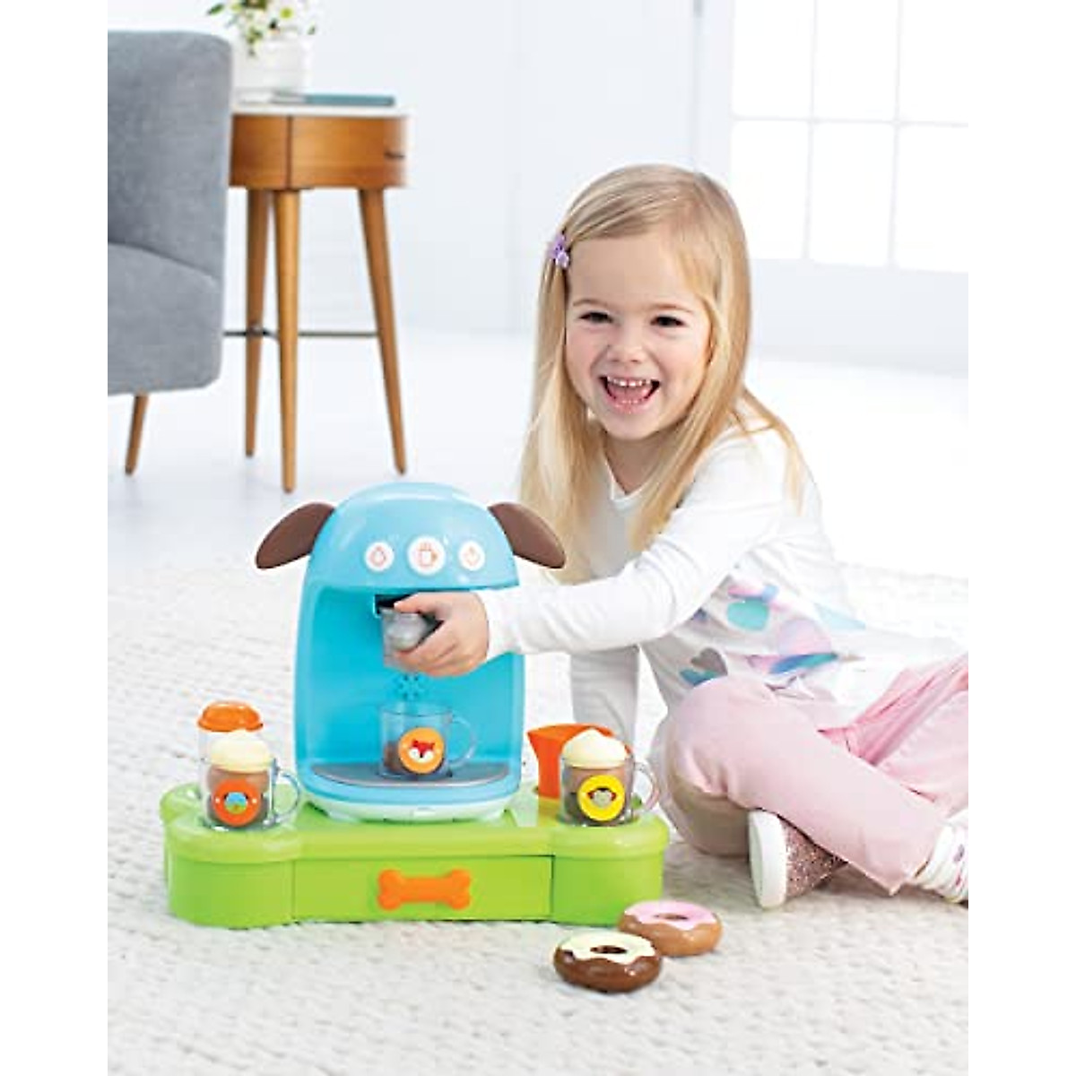 Skip Hop Kids Kitchen Play Set, Zoo Bark-ista Café with Lights & Sounds, 20pc Set