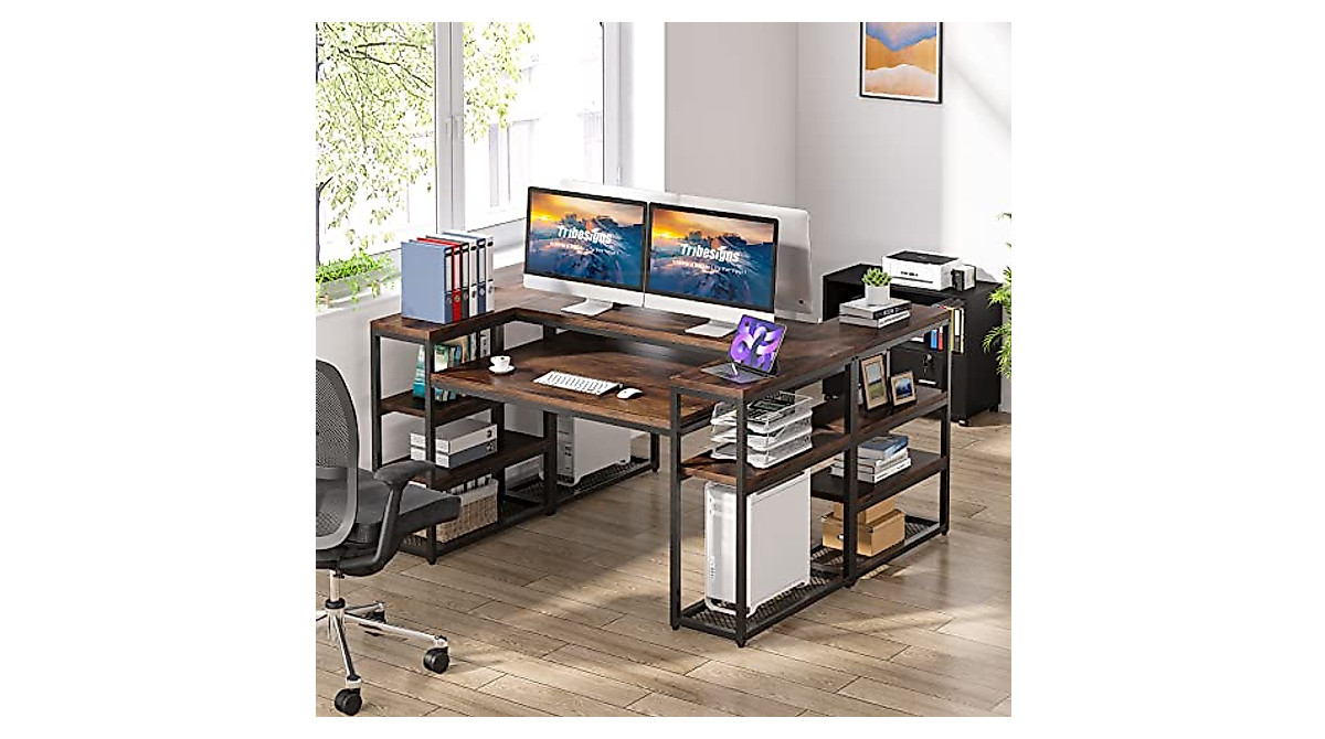 Tribesigns 63" Computer Desk - Modern & Spacious Design