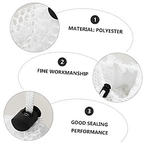 VOSAREA 5pcs Washing Machine Mesh Bag Washing Net Bag Mesh Laundry Bags Net Laundry Laundry Bag Laundry Mesh Bags Washing Mesh Organizer Bags Laundry Net Bag Mesh Surface White