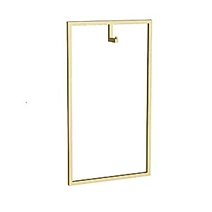 WFDERAN Modern Simple Clothing Store Heavy Duty Metal Display Stand,Wall-Mounted Garment Rack,Clothes Rod,Bathroom Rectangle Hanging Clothes Towel