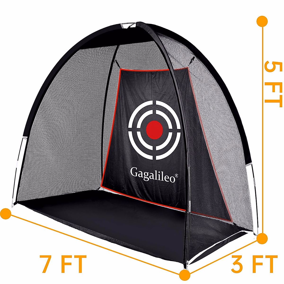 Golf Hitting Practice Nets for Backyard Driving Heavy Duty Men Real Indoor Golf Balls Hitting Pitching Driving Nets for Indoor Outdoor Garage Use Golfing Swing Training Impact Cages with Frame and Net