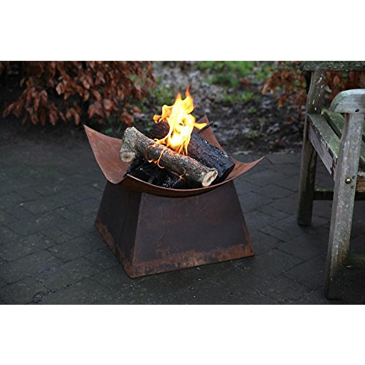 Esschert Design Rusted Steel Fire Bowl