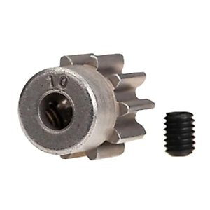 Traxxas 6746 10 Tooth Steel Pinion Gear, Silver