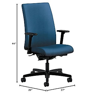 HON Ignition Series Mid-Back Work Chair - Upholstered Computer Chair for Office Desk, Regatta (HIWM3)