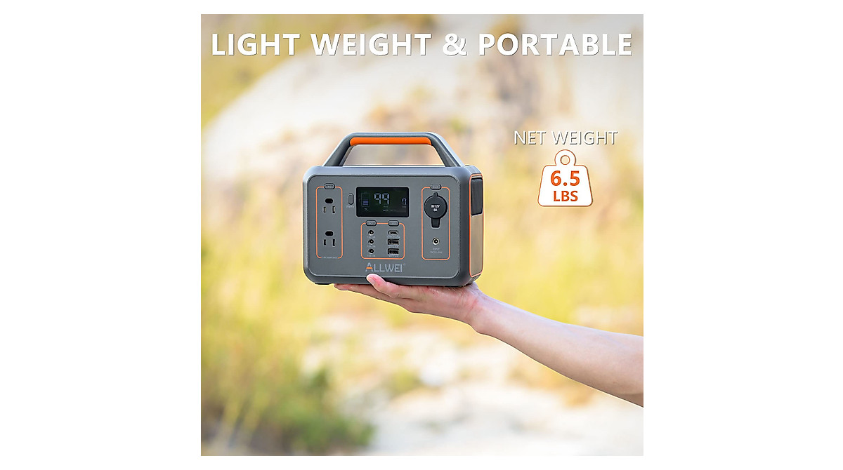 ALLWEI 300W Solar Generator with 100W Panel – Portable Power for Outdoors