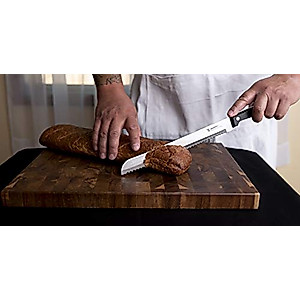 Humbee Chef Serrated Bread Knife For Home Kitchens 10 Inch Black
