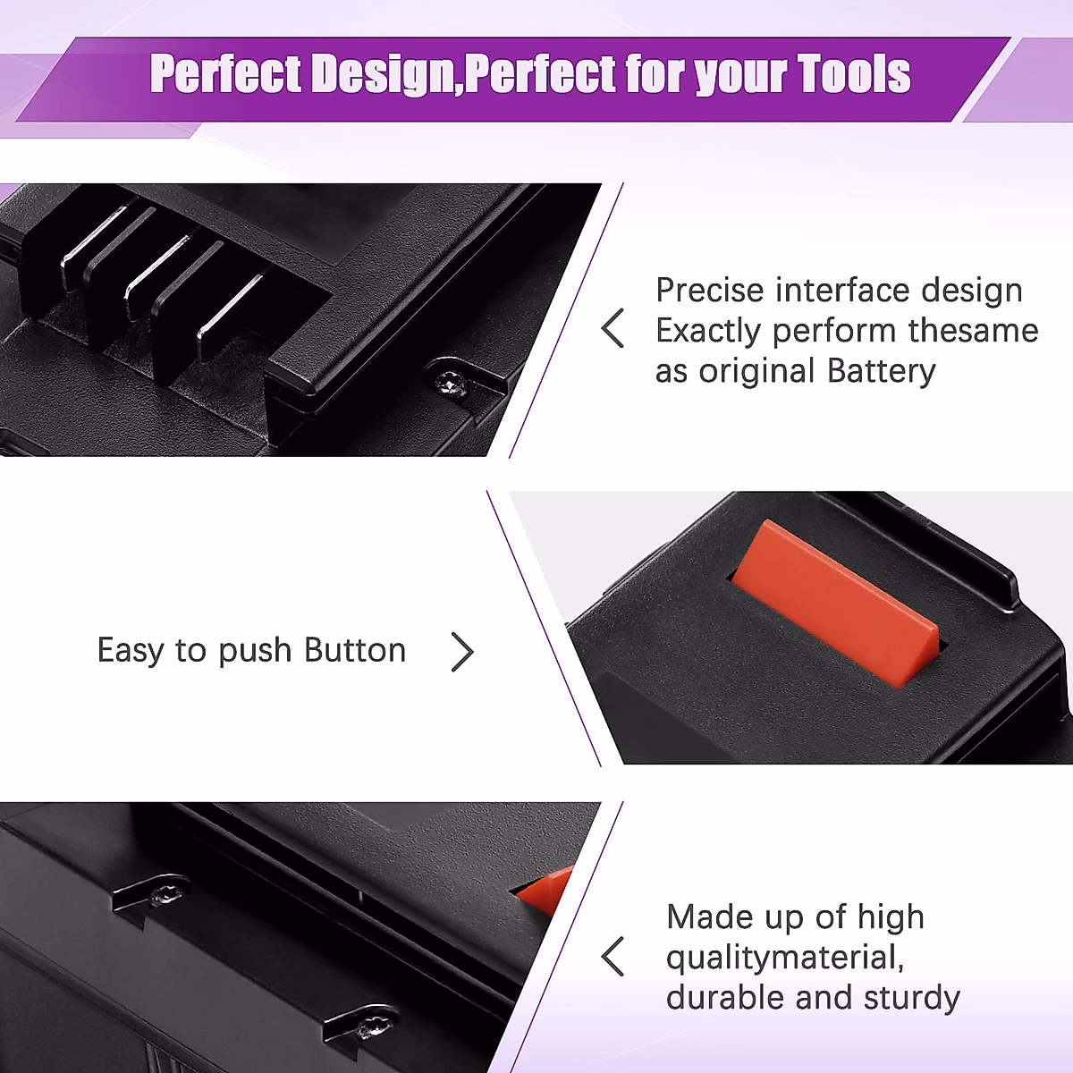 LORDONE 2Packs 4000mAh HPB18 Battery Compatible with Black and Decker 18V Ni-Mh Battery for HPB18-OPE 244760-00 A1718 FS18FL FSB18 Firestorm Battery